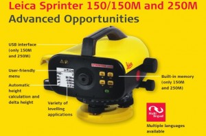 Leica Sprinter 250M Digital Level with Internal Memory, Delta Height